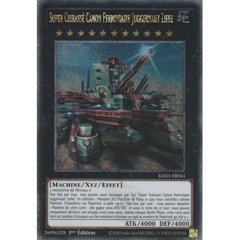 Super Cuirassé Canon Ferroviaire Juggernaut Liebe V2 Qcse Yu Gi Oh La Bonanza Du Quart De