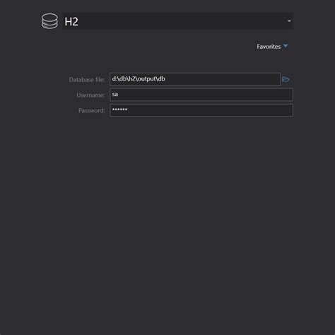 Database Connections • H2 Full Convert