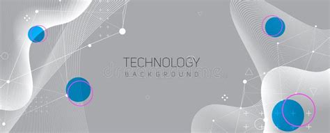 Geometric Shapes Background Modern Particle Technology Abstract Vector