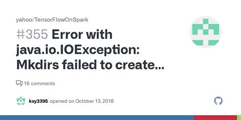 error with ioexception mkdirs failed to create file · issue