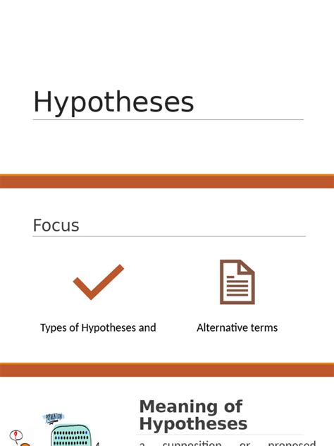 Hypotheses Types Pdf