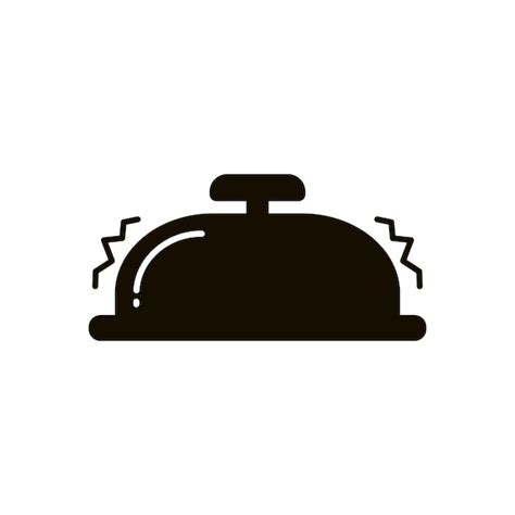 Premium Vector Silhouette Bell Notification Icon