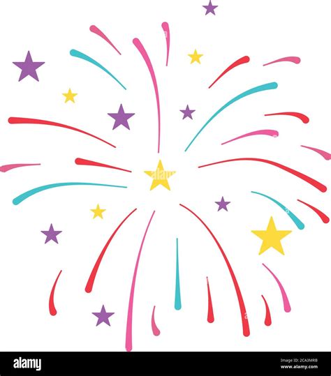 Fireworks Clipart White Background