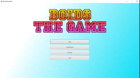 Github Sverrenystadboids The Game Boids The Game Is A Simulation Based Game That Is Inspired