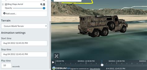 Visualizing Time Dynamic Data Cesium