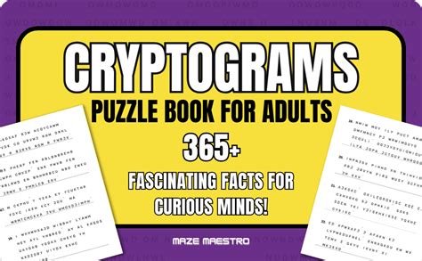 Cryptograms Puzzle Book For Adults Large Print 365 Fascinating Facts For Curious Minds