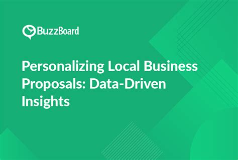 Personalizing Local Business Proposals