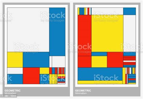 밝은 색상 기하학적 미니멀리즘 사각형 패턴 배경 컬렉션 과학에 대한 스톡 벡터 아트 및 기타 이미지 과학 기하 도형 단순함 Istock