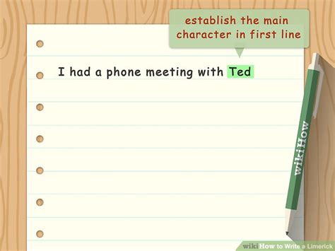 How To Write A Limerick With Sample Limericks WikiHow