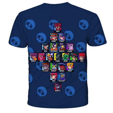 Brawl Stars T Shirt All Character Leon Tees Brawl Stars