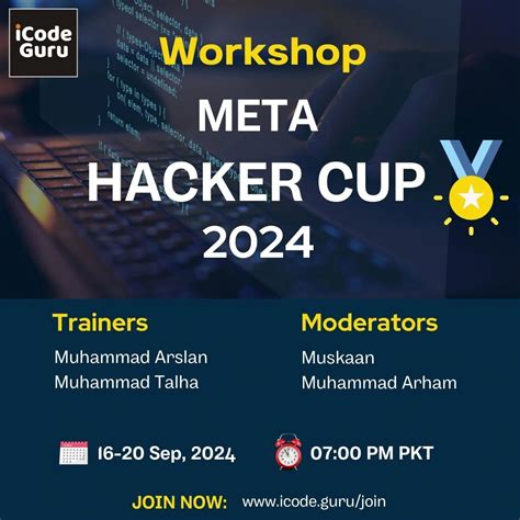 Workshop Announcement Prepare For The Meta Hacker Cup 2024 🏅with Hands