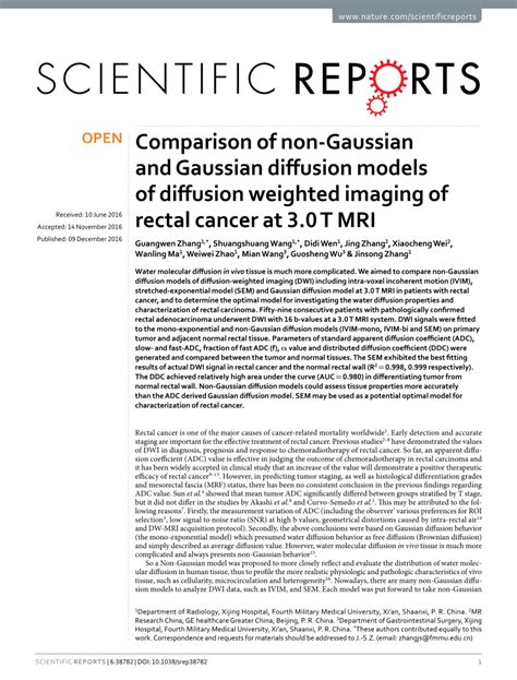 pdf comparison of non gaussian and gaussian diffusion models of