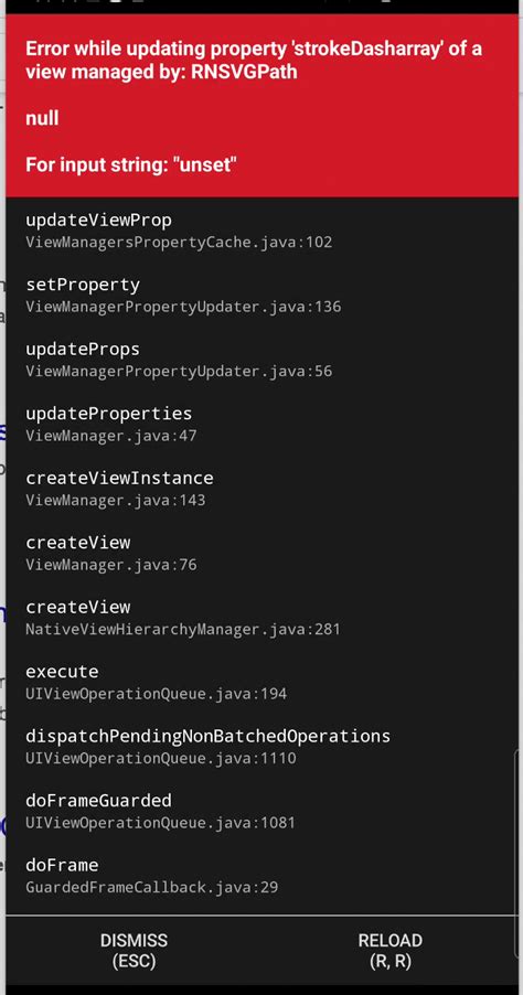 React Native Android Error When Using Sparklinechart · Issue 1082
