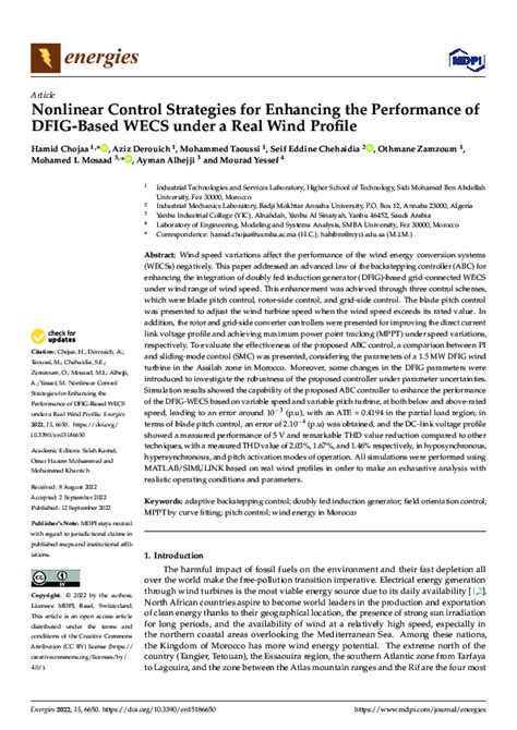 pdf nonlinear control strategies for enhancing the performance of