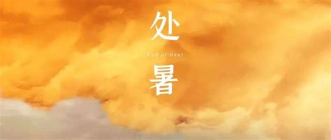 海报 处暑：雨落风起，夏已不再于钦馨节气许菲