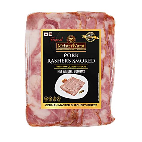 Buy Meisterwurst Pork Rashers Smoked No Fillers No Added Gluten And No Artificial Colours