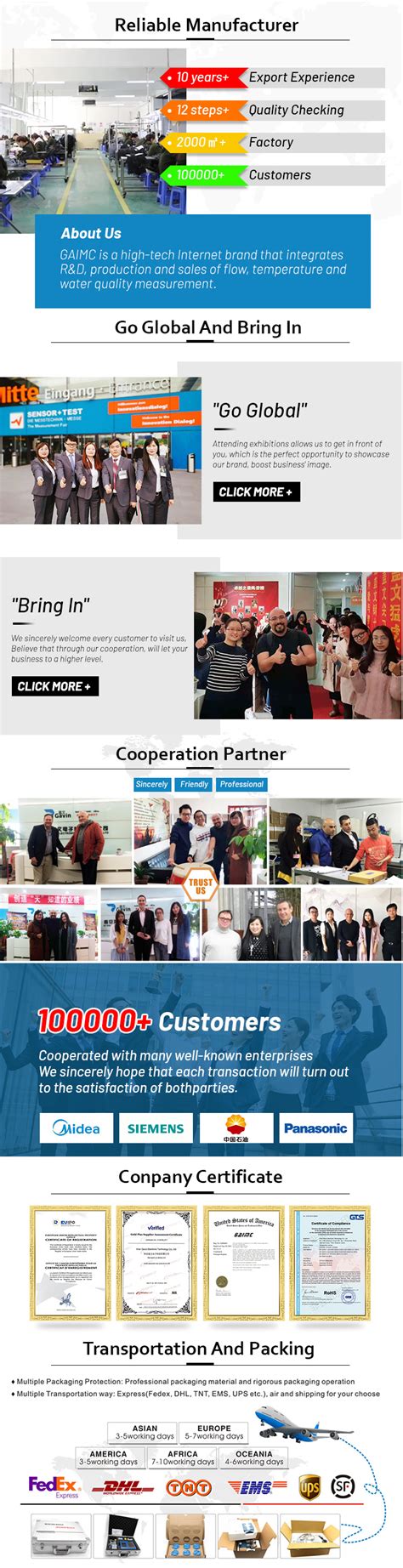 PV Module PT100 Temperature Sensor High Accuracy Probe