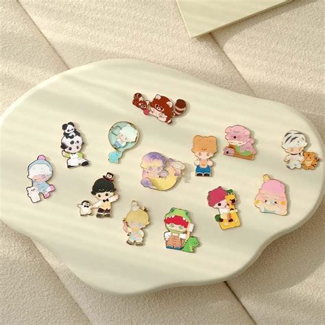 Pop Mart Dimoo Animal Kingdom Badge Pin Series Original 1pc Shopee