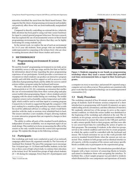 Using Sensor Based Programming To Improve Self Efficacy And Outcome