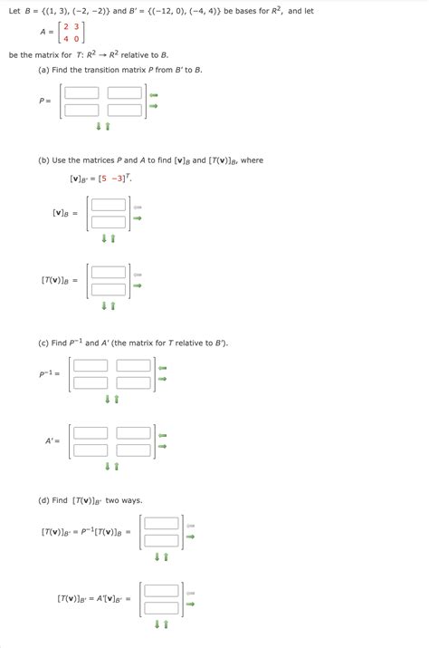 Solved Let B 1 3 2 2 And B 12 0 4 4 Be Chegg