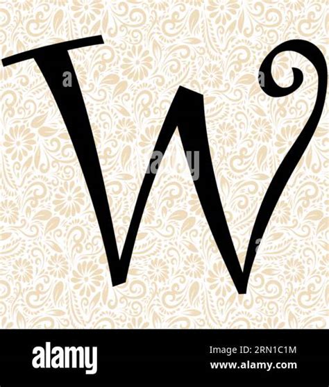 Curlz Alphabet W Upper Black Alphabet Vector Alphabet Vector
