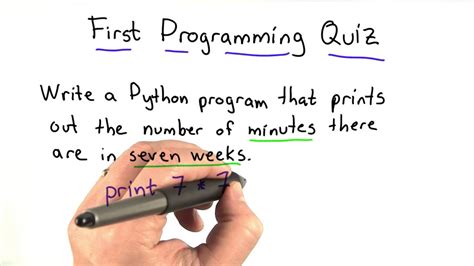 01 07 First Programming Quiz Solution Youtube