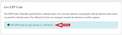 How To Generate EPP Code From Client Area