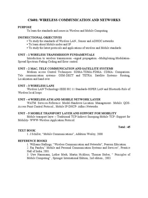 Iv Sem Syllabus I Pdf Internet Protocol Suite Internet Protocols