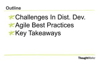 Agile Best Practices For Distributed Development PPT