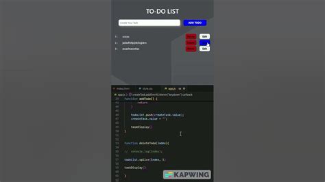 To Do List Using Htmlcss Javascript Codingfrontendcoursehtmlcss