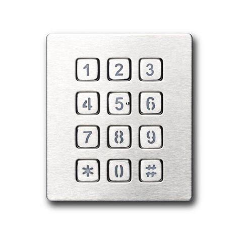 IP Waterproof Industrial Keyboard Security Safety Rugged Metal Stainless Steel Backlit Numeric
