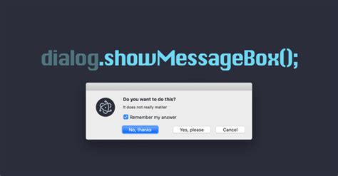 Electron ShowMessageBox Tutorial Christian Engvall