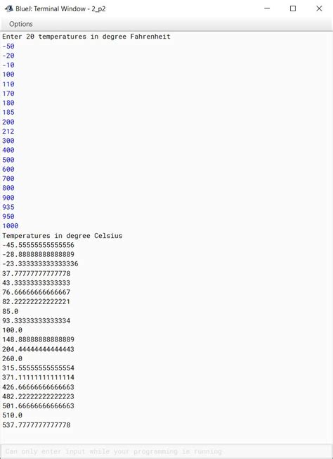 Write A Program In Java To Store 20 Temperatures In F In A Single