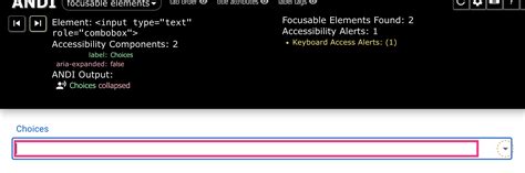 No Accessible Name Reported For Combobox Role With Explicit Label