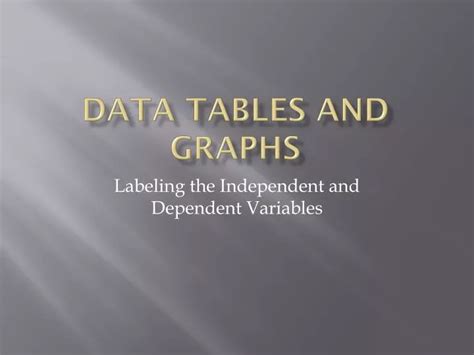 PPT Data Tables And Graphs PowerPoint Presentation Free Download ID