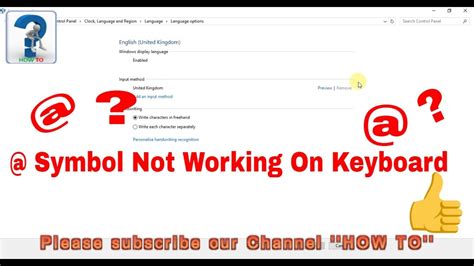 At Symbol Not Working Windows 10 Cant Type Underscore Not Working Windows 10