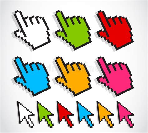 Abstract Mouse Cursor Pointer Stock Vector Illustration Of Graphic