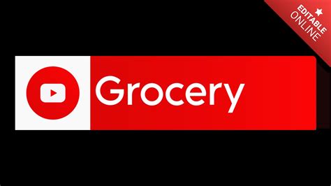 Grocery Youtube Subscribe Interface Button Text Effect Generator