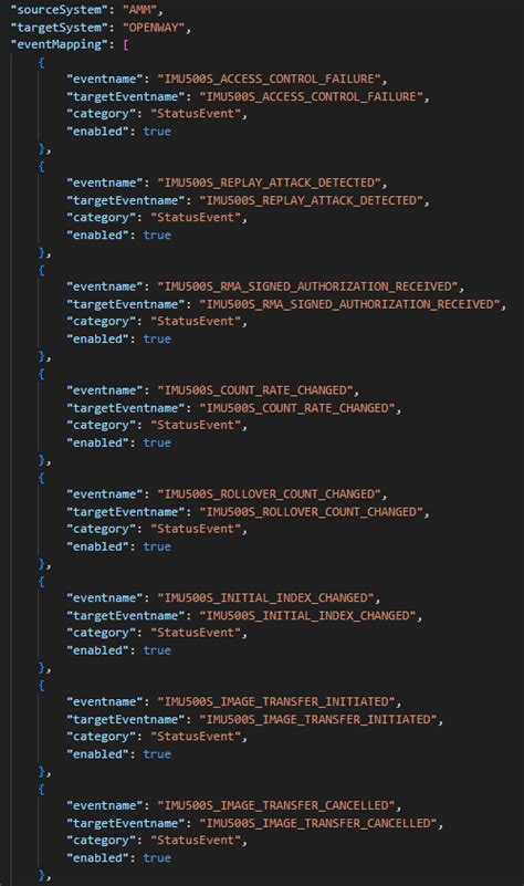 Configuring The Mapping Files
