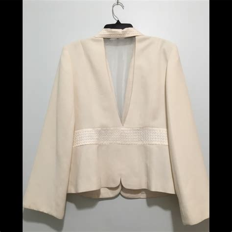 Js Collections Jackets And Coats Js Collections Tuxedo Beaded Sheer