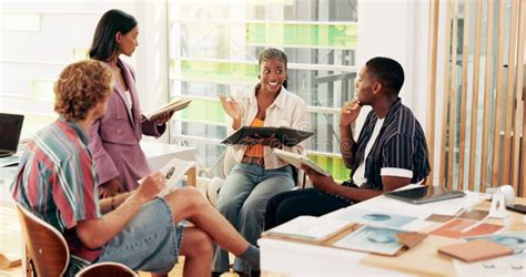 Group Students And Explain For Education In Class For Business Study