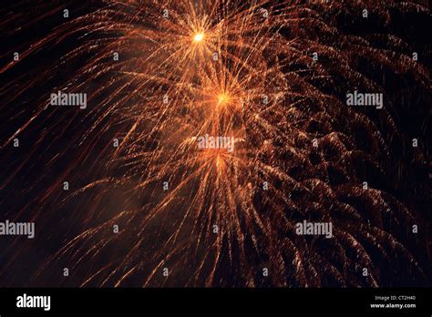 Explosion Of Fireworks Stock Photo Alamy