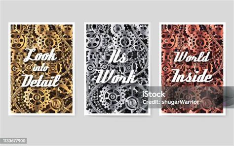 당신을 위한 기계 벡터 포스터의 집합 인쇄 동기 부여 슬로건 텍스트 디자인 인쇄 모바일 벽지 또는 웹 개념에 대 한 템플릿 기어 기계 부분에 대한 스톡 벡터 아트 및 기타