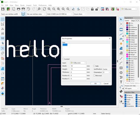 Python Scripting Console Board Elements Not Created With The Correct