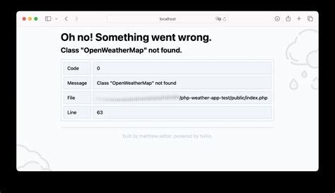 Forecast The Weather With Php And Openweathermap Twilio