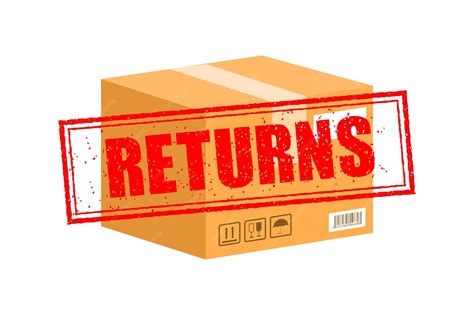 Premium Vector Returns Box Great Design For Any Purposes Vector Concept Courier Service Delivery