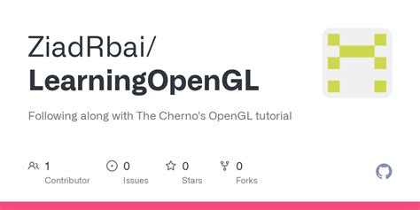 GitHub ZiadRbai LearningOpenGL Following Along With The Cherno S