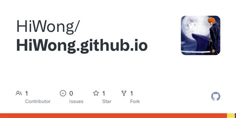 GitHub HiWong HiWong Github Io