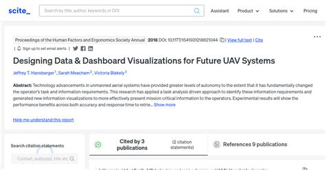 Designing Data And Dashboard Visualizations For Future Uav Systems