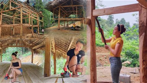 TIMELAPSE START To FINISH Alone BUILD LOG CABIN Wooden House How To BuildWooden Cabin YouTube